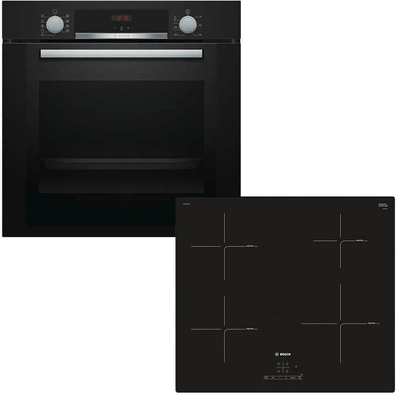 Bosch HBA334YB0 + PIE611BB1E Φούρνος άνω Πάγκου 71lt με Επαγωγικές ...