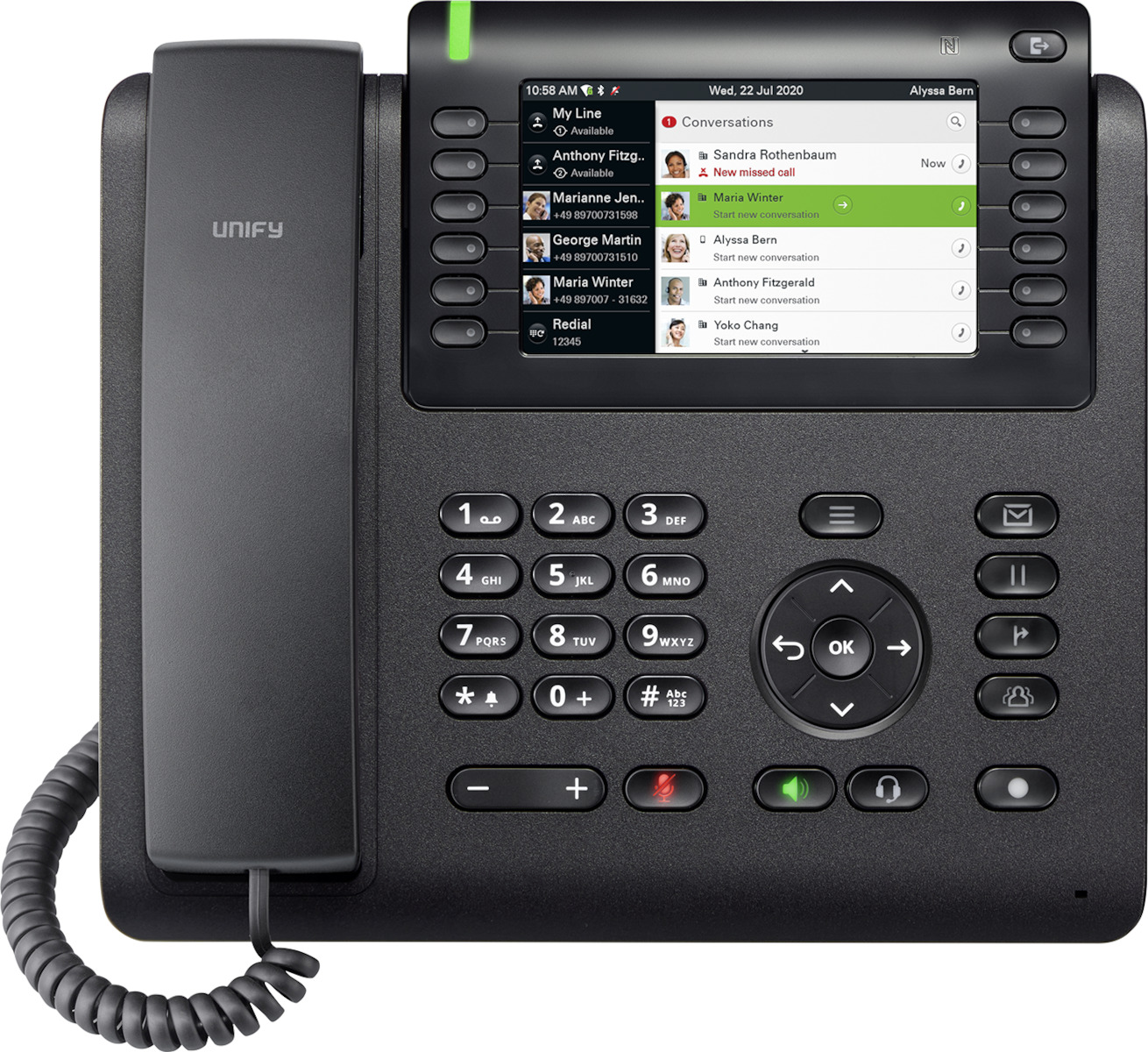 Siemens OpenScape Desk Phone CP700 Ενσύρματο Τηλέφωνο IP Μαύρο | Skroutz.gr