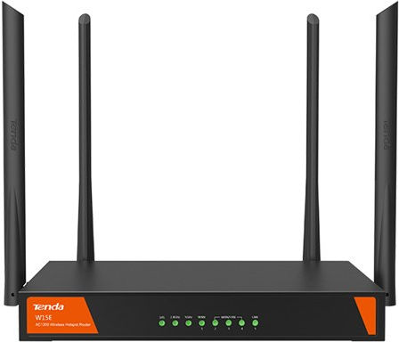Tenda W15E v2 v2 Drahtlos Router Wi‑Fi 4 mit 4 Anschlüssen Ethernet ...