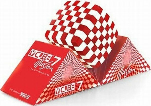 V-Cube 7 Illusion Κύβος Ταχύτητας 7x7 Red-White Κατάλληλο για 9+ Ετών ...