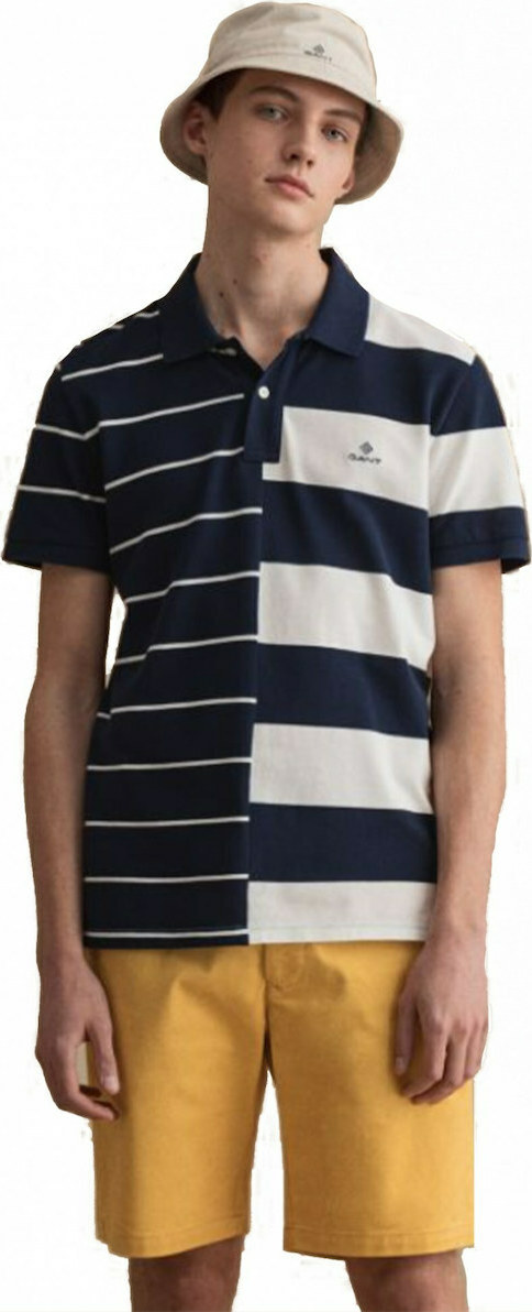 Gant Ανδρικό T-shirt Polo Navy 2022107-433 | Skroutz.gr