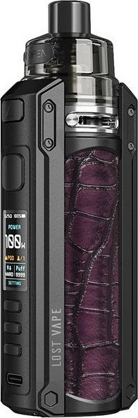 Lost Vape Ursa Quest Black Pod Kit 2ml Crocodile Leather | Skroutz.gr