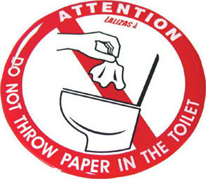 no throwing objects sign