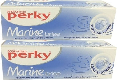 Perky Marine Brise Αποσμητική Κρέμα Μακράς Διάρκειας 2x30ml | Skroutz.gr