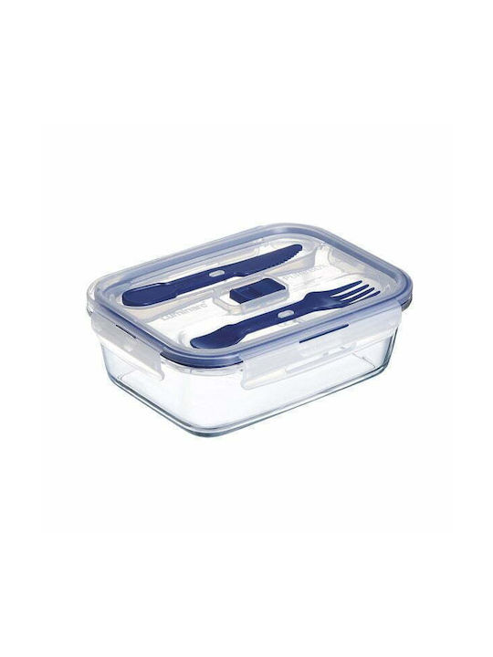 Luminarc Pure Box Δοχείο Φαγητού Γυάλινο Μπλε 1220ml S2701397 | Skroutz.gr