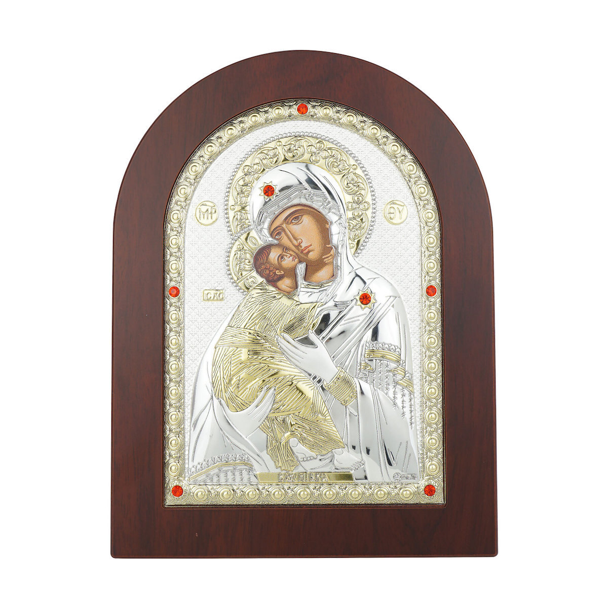 Prince Silvero Εικόνα Παναγία Βλαδιμήρ Ασημένια 15x21εκ. MA-E1110BX ...