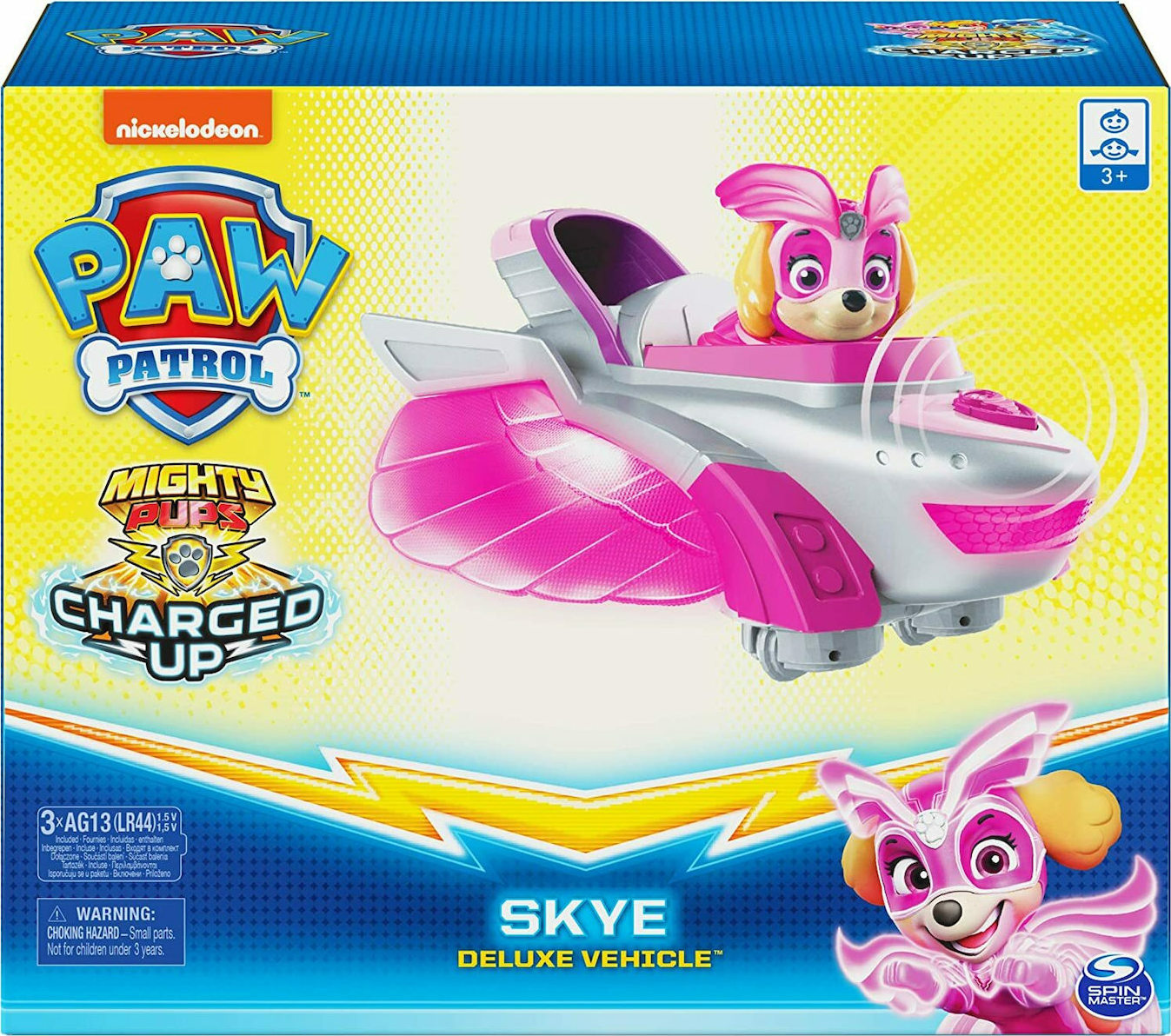 Spin Master Παιχνίδι Μινιατούρα Paw Patrol Mighty Pups Charged Up Skye