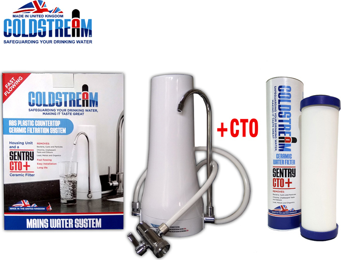 Coldstream Συσκευή Φίλτρου Νερού Άνω Πάγκου Μονή με Βρυσάκι με ...