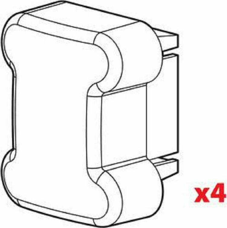 Nordrive Ανταλλακτικές Τάπες για Μπάρες Μεταλλικές Kargo 4τμχ N99996 ...