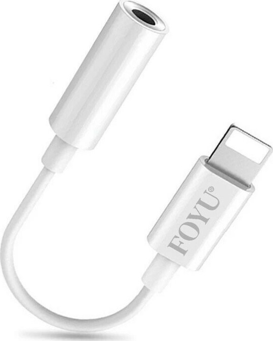 FOYU Μετατροπέας Lightning male σε 3.5mm female Λευκό | Skroutz.gr