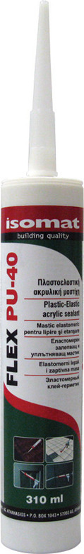 Isomat Flex PU-40 Συγκολλητική Μαστίχη Πολυουρεθάνης Καφέ 310ml | Skroutz.gr