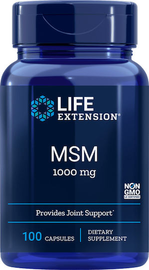 Life Extension MSM 1000mg Συμπλήρωμα για την Υγεία Αρθρώσεων & Οστών ...