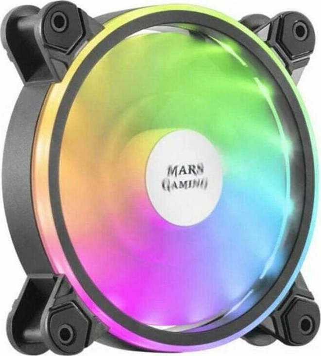 Mars Gaming MFXW Dual ARGB Case Fan 120mm με Σύνδεση 3-Pin / 4-Pin ...