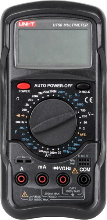 Uni-T UT56 Ψηφιακό Πολύμετρο με Μέτρηση AC / DC / Αντίστασης | Skroutz.gr