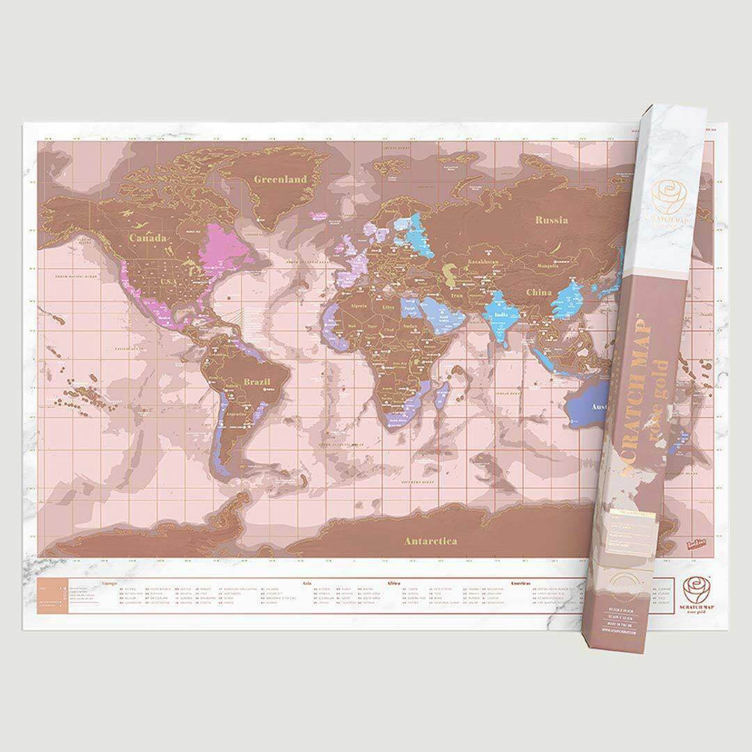 Luckies Scratch Map για Διακόσμηση Γραφείου 82.5x59.4x59.4εκ. | Skroutz.gr