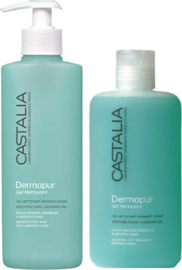 Castalia Dermopur Gel Nettoyant Sensitive Oily Skin 300ml & 200ml ...