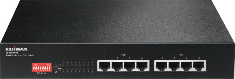 Edimax GS-5210PL Unmanaged L2 PoE+ Switch με 10 Θύρες Gigabit (1Gbps ...