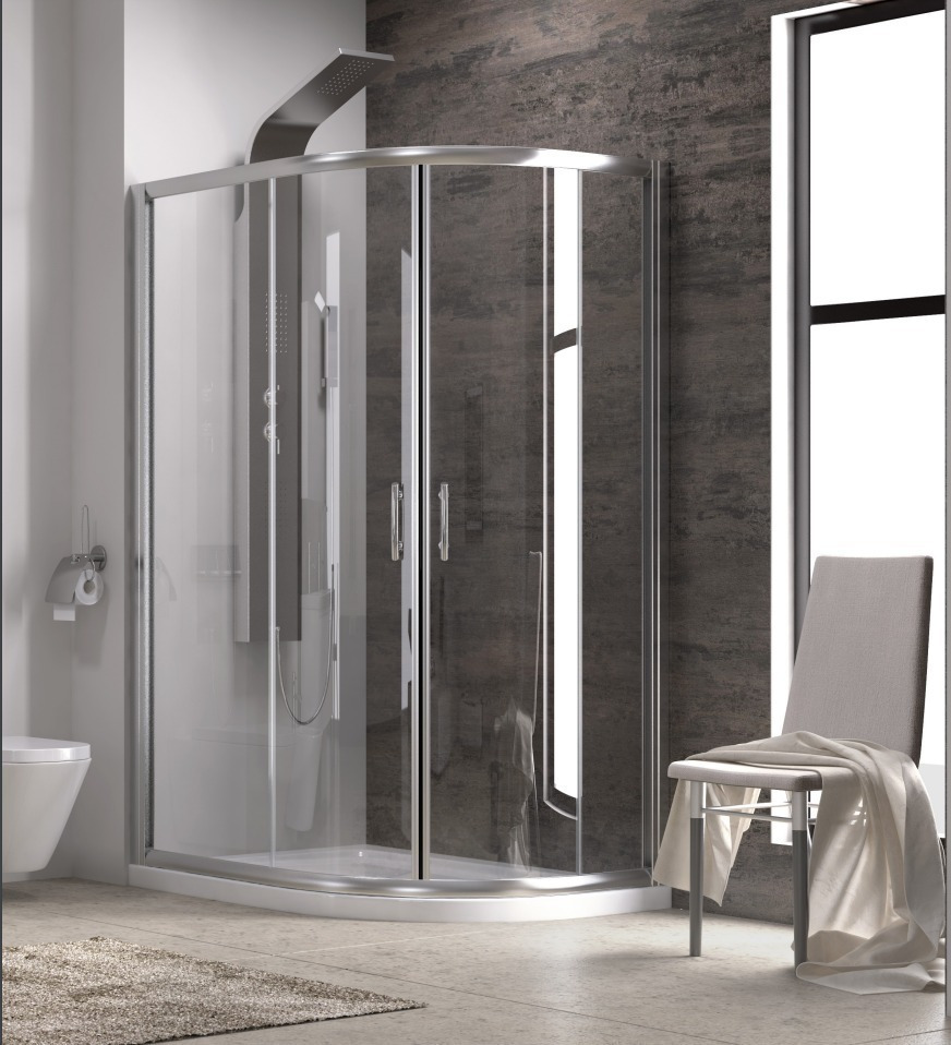 Karag Flora 650 Καμπίνα Ντουζιέρας Ημικυκλική με Συρόμενη Πόρτα ...