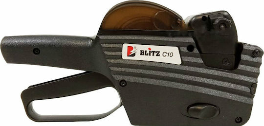Blitz C10 Μηχανικός Ετικετογράφος Χειρός Μονός σε Μαύρο Χρώμα 2612 ...