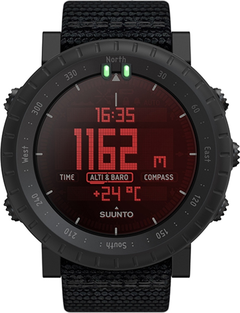 Suunto Core Alpha Stealth Ψηφιακό Ανδρικό Ρολόι 49.5mm Μπαταρίας με ...