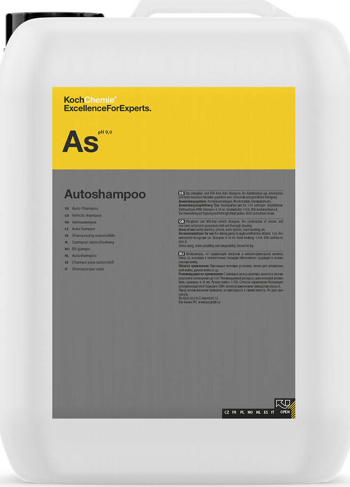 Koch-Chemie Auto Shampoo (AS) (PH 9,0) Σαμπουάν Πλυσίματος Αυτοκινήτου 11Kg 13011 | Skroutz.gr