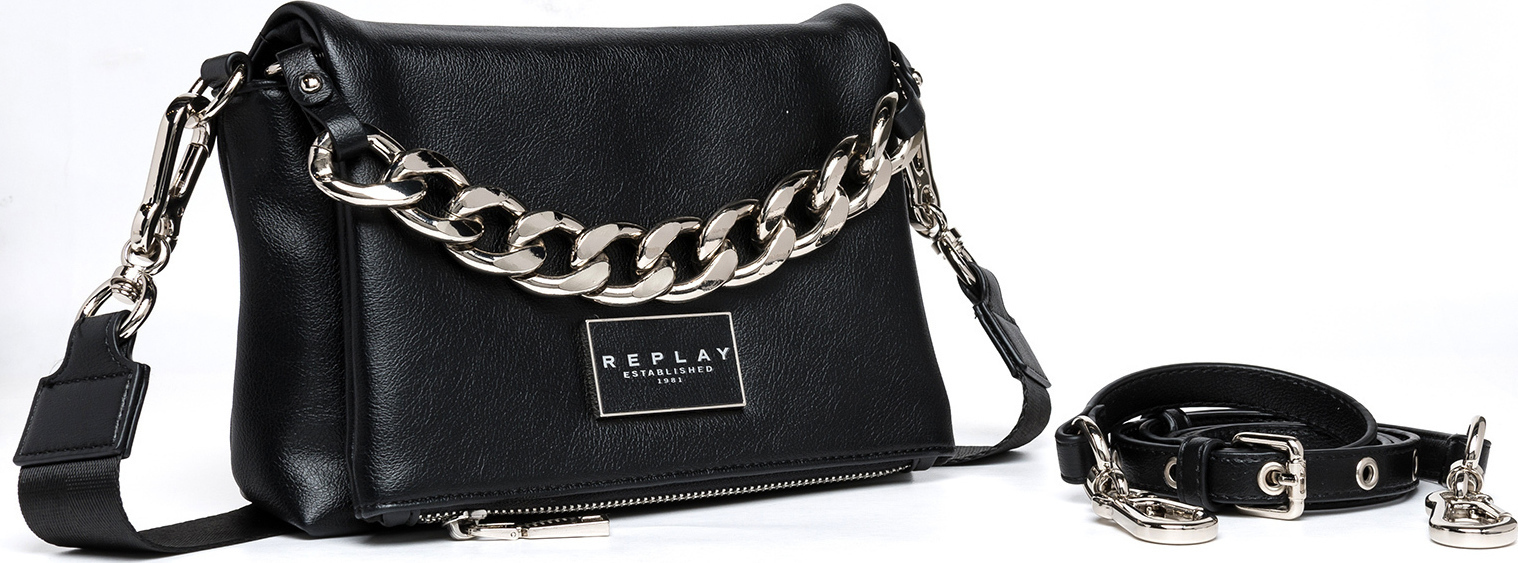 Replay Γυναικεία Τσάντα Χιαστί Μαύρη FW3165.000.A0437-098 | Skroutz.gr