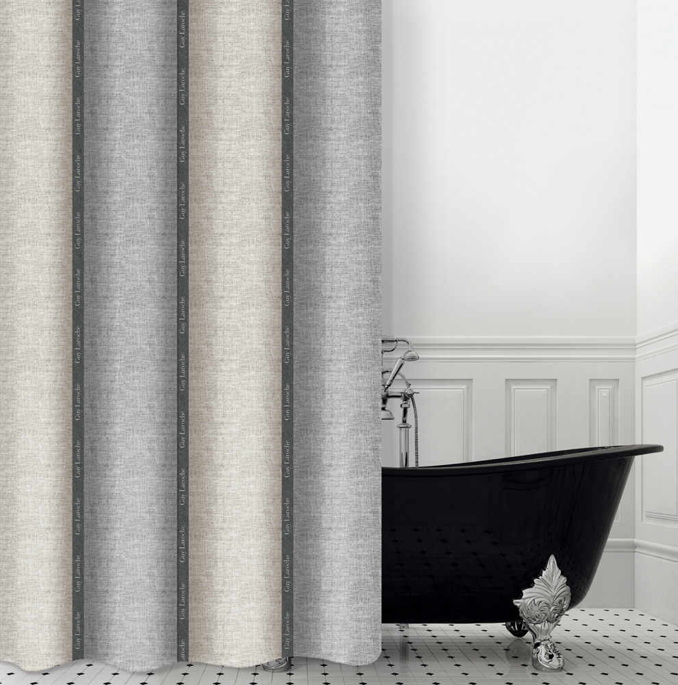 Guy Laroche Adorno 1128030221005 Κουρτίνα Μπάνιου Υφασμάτινη με Τρουκς ...