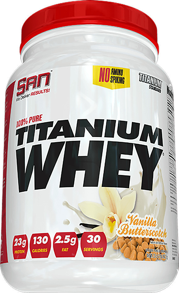 San Nutrition 100% Pure Titanium Whey 908gr Vanilla Butterscotch ...
