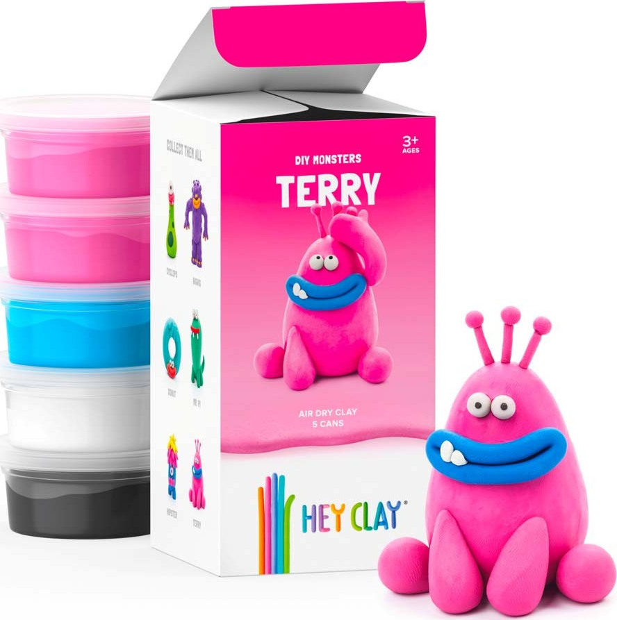 Hey Clay Claymates Monsters Terry Πολύχρωμος Πηλός | Skroutz.gr