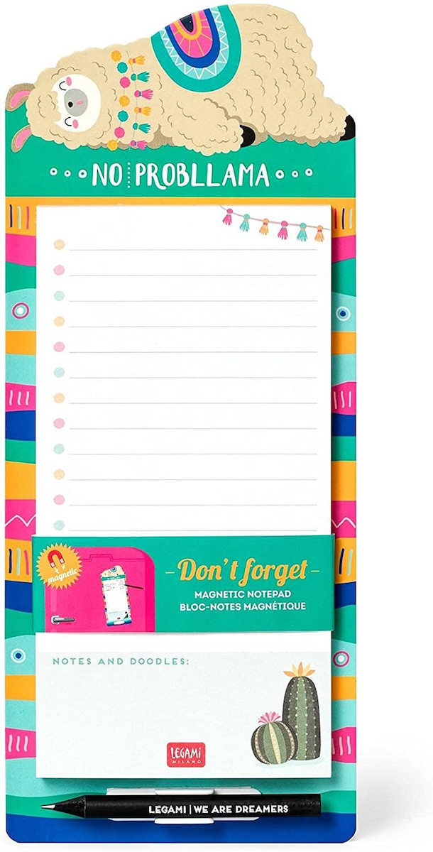 Legami Milano Llama Μπλοκ Σημειώσεων Ριγέ με Στυλοθήκη Πολύχρωμο ...