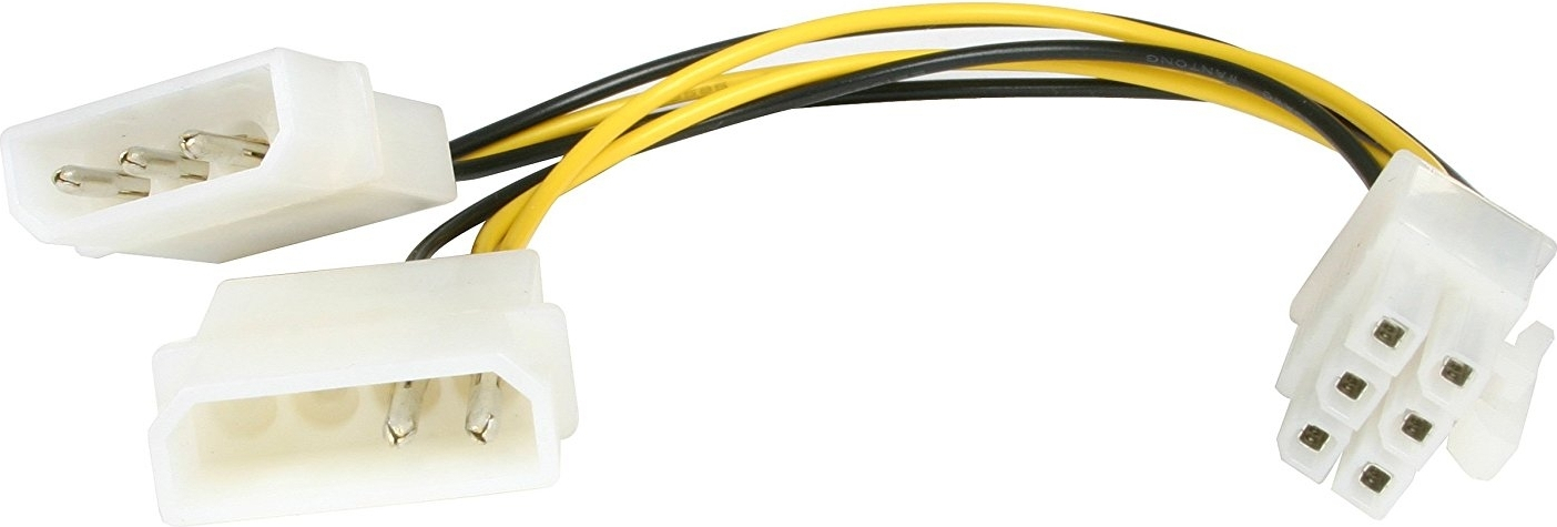 StarTech 4-Pin Molex - 6-Pin PCIe Cable 0.15m Πολύχρωμο (LP4PCIEXADAP ...