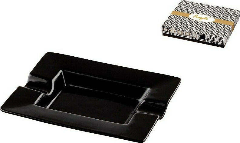 Angelo Valente Σταχτοδοχείο Πούρου Κεραμικό Μαύρο 422330 | Skroutz.gr