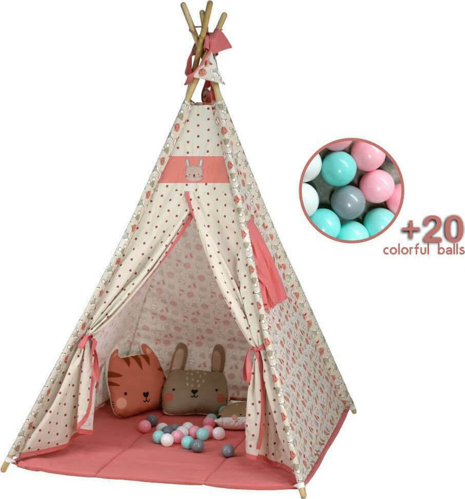 Bebe Stars Παιδική Σκηνή Ινδιάνικη Bunny 302-185 Ροζ | Skroutz.gr