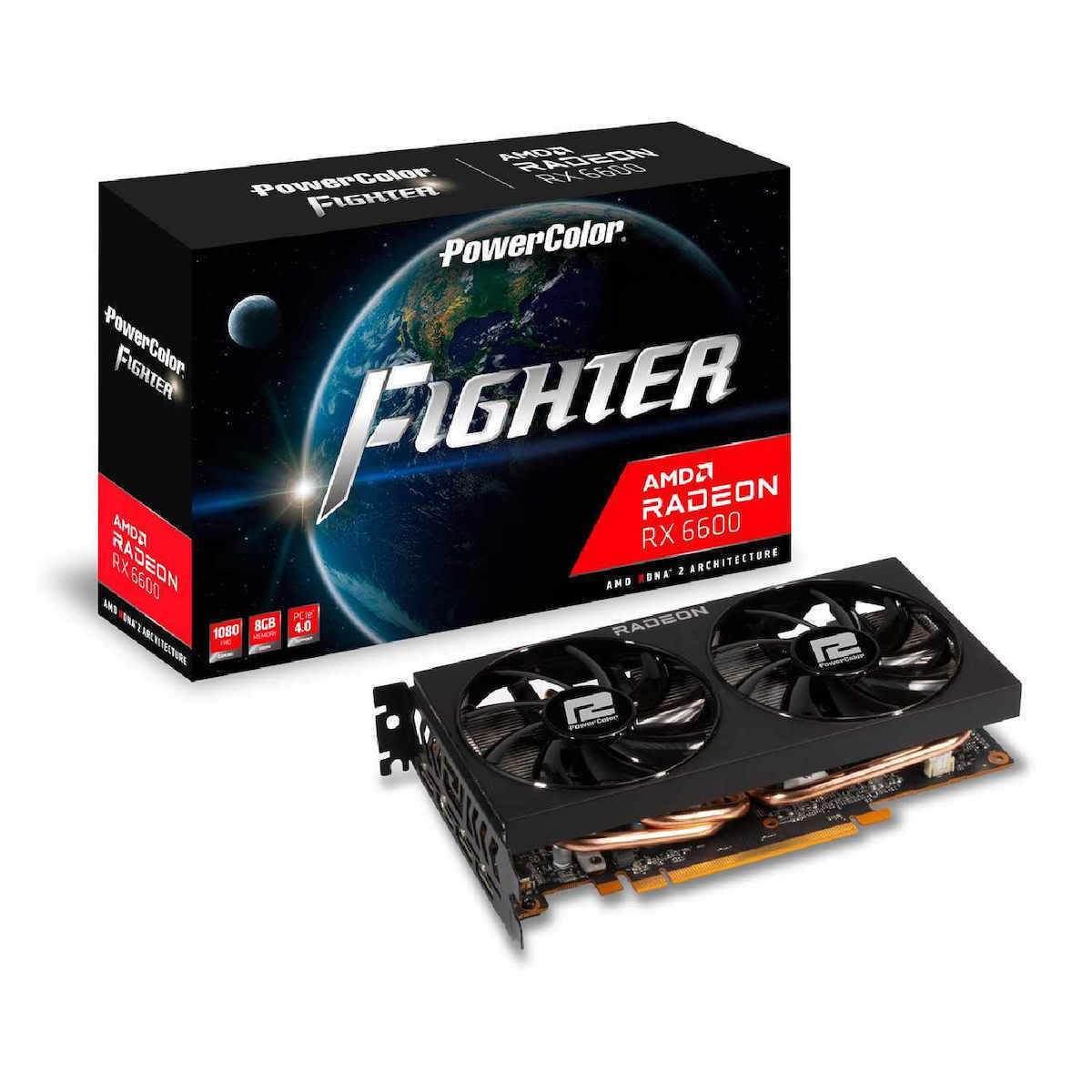 PowerColor Radeon RX 6600 8GB GDDR6 Fighter Κάρτα Γραφικών AXRX 6600 ...