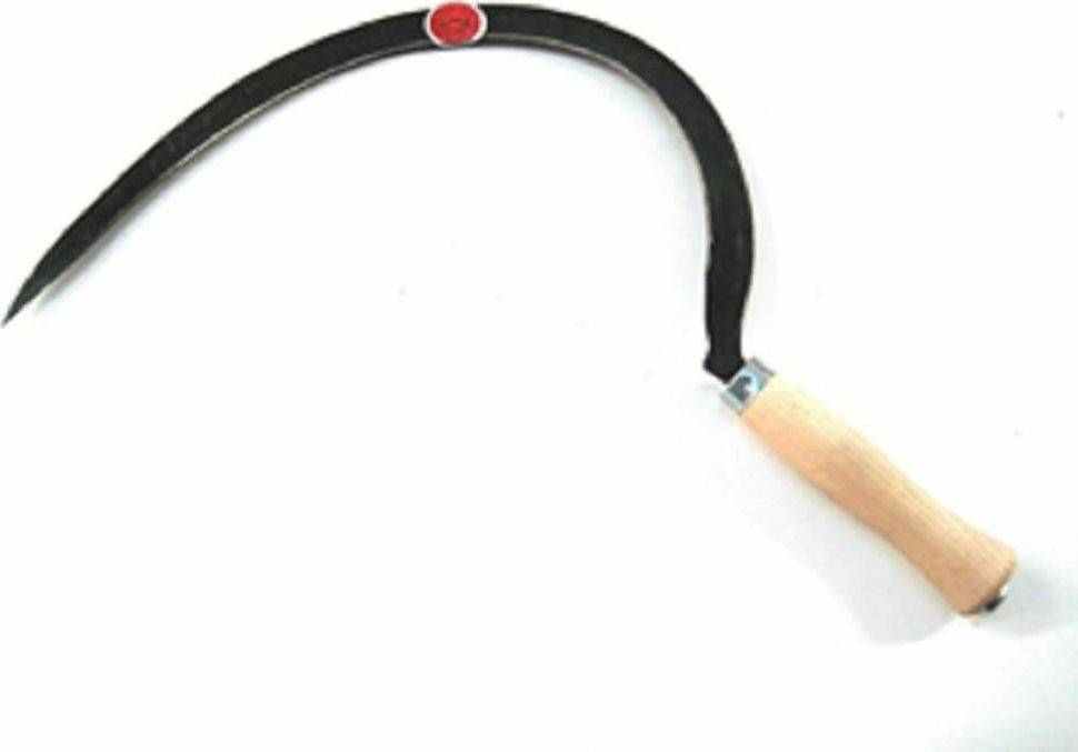 00340 Δρεπάνι Με Ξύλινη Λαβή Και Δόντια Στην Λάμα | Skroutz.gr