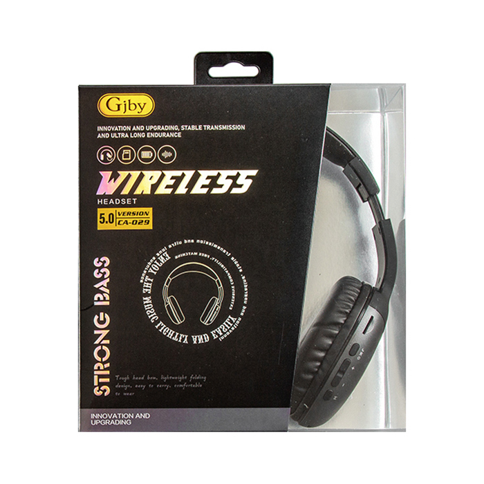 GJBY CA-029 Ασύρματα/Ενσύρματα On Ear Ακουστικά με 10 ώρες Λειτουργίας Μαύρα | Skroutz.gr