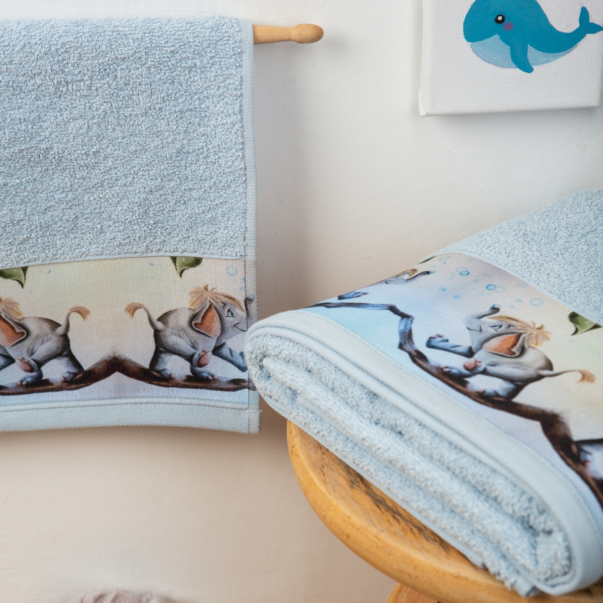 Dimcol Dumbo Σετ Βρεφικές Πετσέτες 98 Σιελ 2τμχ | Skroutz.gr