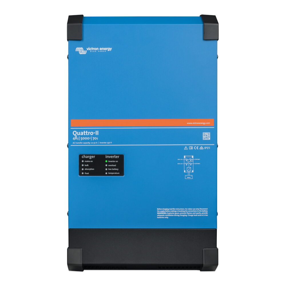 Victron Energy Quattro II 48/5000/70-50/50 Inverter Καθαρού Ημιτόνου ...