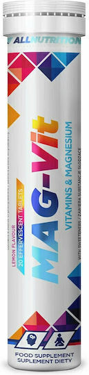 AllNutrition Mag-Vit 20 Comprimate Efervescente Aromă Lămâie | Skroutz ...