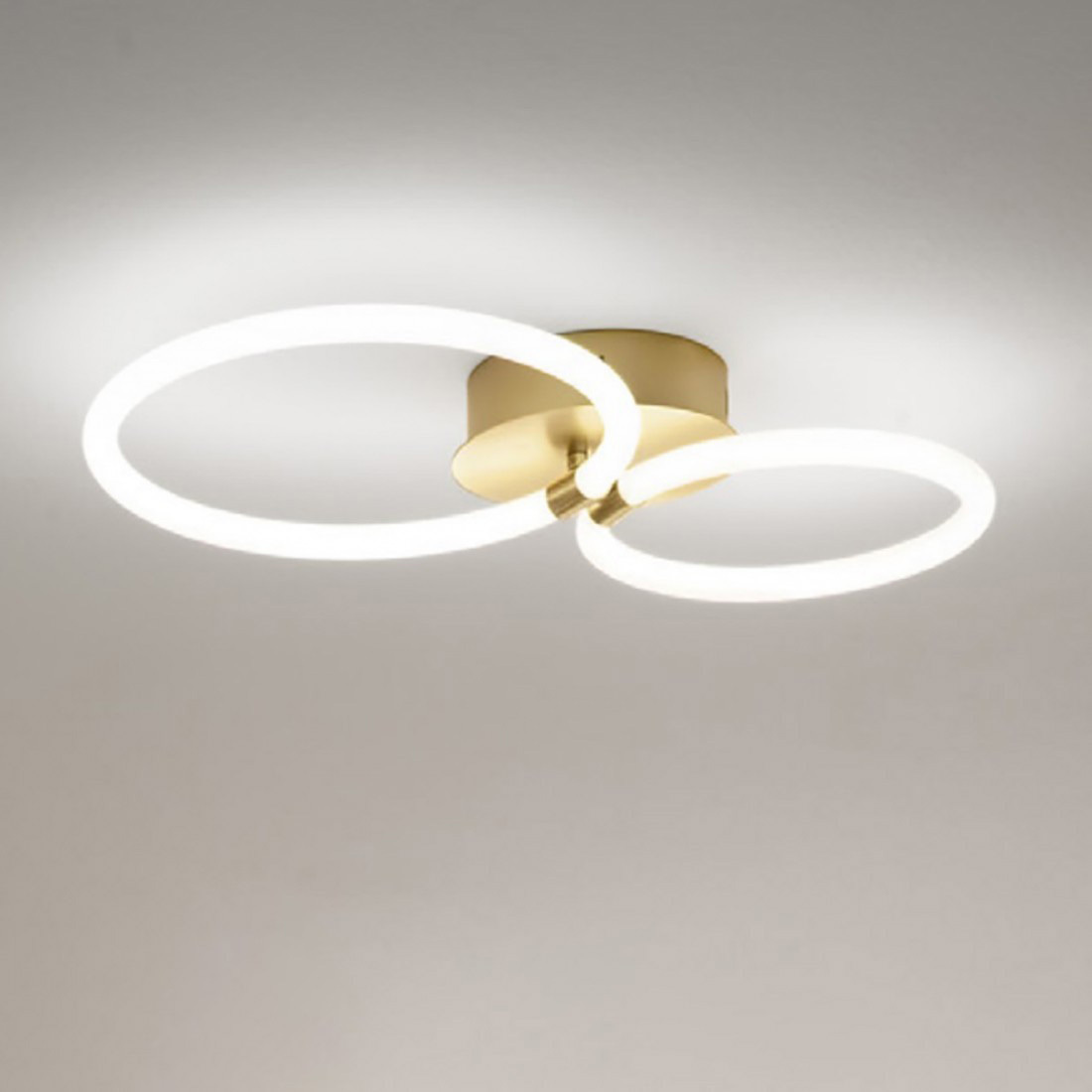 Gea Luce Μοντέρνα Μεταλλική Πλαφονιέρα Οροφής με Ενσωματωμένο LED σε ...