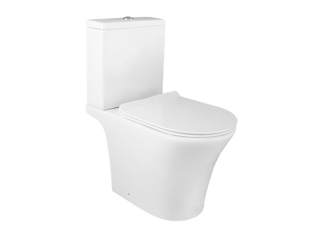 Kerafina Genius II KT2114 Λεκάνη Δαπέδου Rimless με Καζανάκι Λευκή | Skroutz.gr