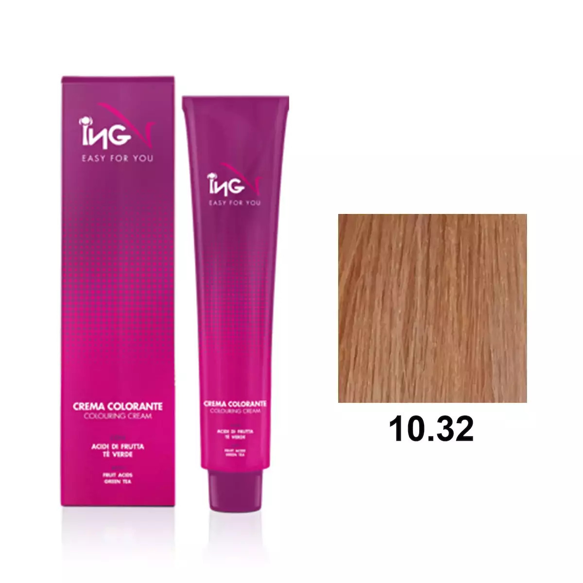 ING Colouring Cream With Fruit Acids Vopsea de Păr 10.32 Bej blond ...