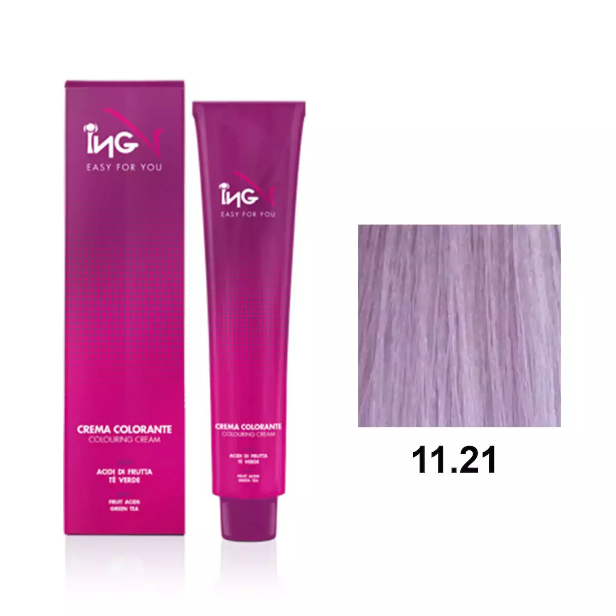 ING Colouring Cream With Fruit Acids 11.21 Ξανθό Πλατινέ Ιριδίζον ...