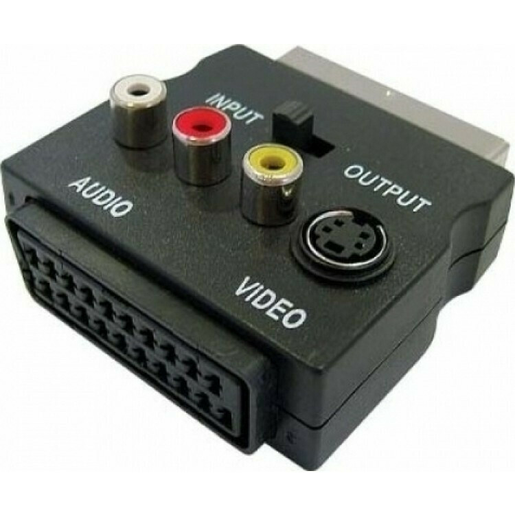 Μετατροπέας Scart male σε RCA / S-Video / Scart female (AV681) | Skroutz.gr