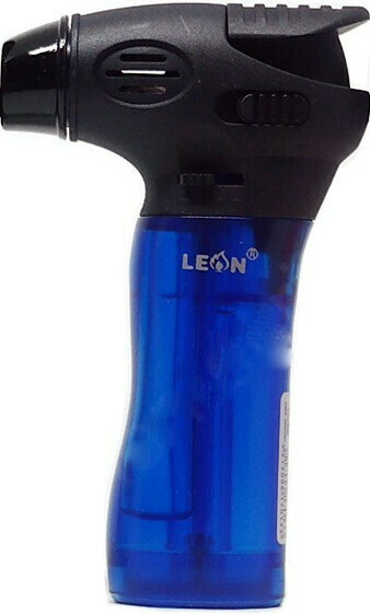 Leonflame Αναπτήρας Υγραερίου Αντιανεμικός με Φλόγα Τύπου Jet σε Μπλε χρώμα Flame Torch 170133 ...