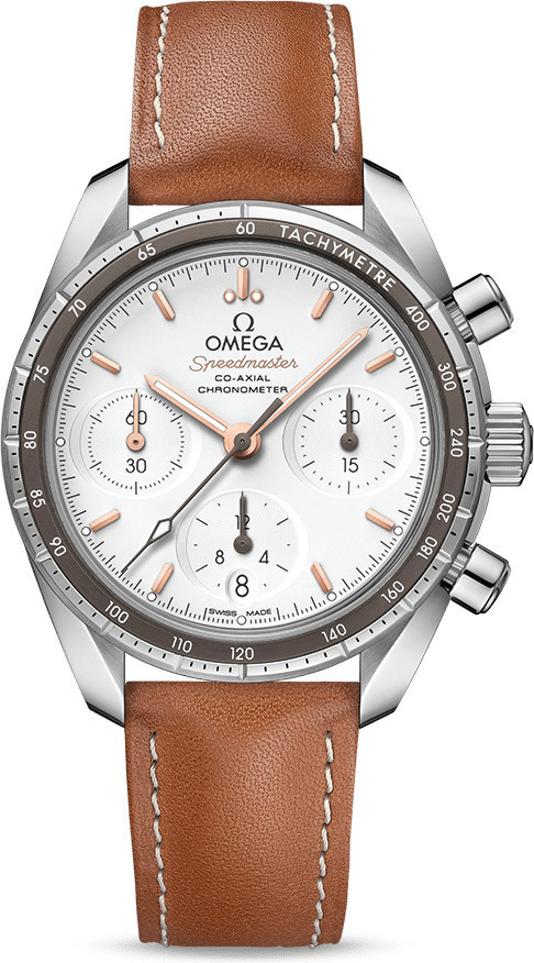 Omega Speedmaster 38 Ρολόι Χρονογράφος Μπαταρίας με Δερμάτινο Λουράκι ...