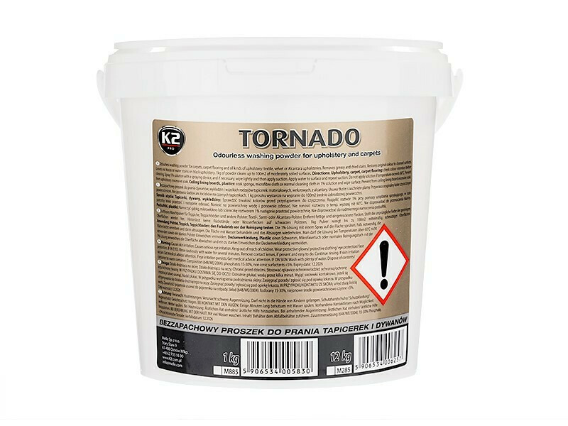 K2 Σκόνη Καθαρισμού Ταπετσαρίας Pro Tornado Plus 1kg | Skroutz.gr