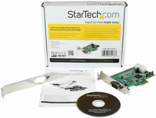 StarTech Κάρτα PCIe σε 1 θύρα RS232 DB9 Serial (PEX1S553LP) | Skroutz.gr