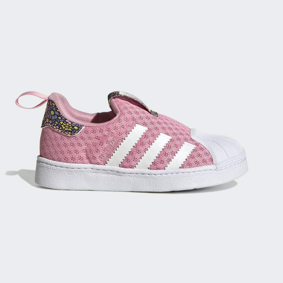 Adidas Παιδικά Sneakers Disney Superstar 360 Slip-on Light Pink / Cloud ...