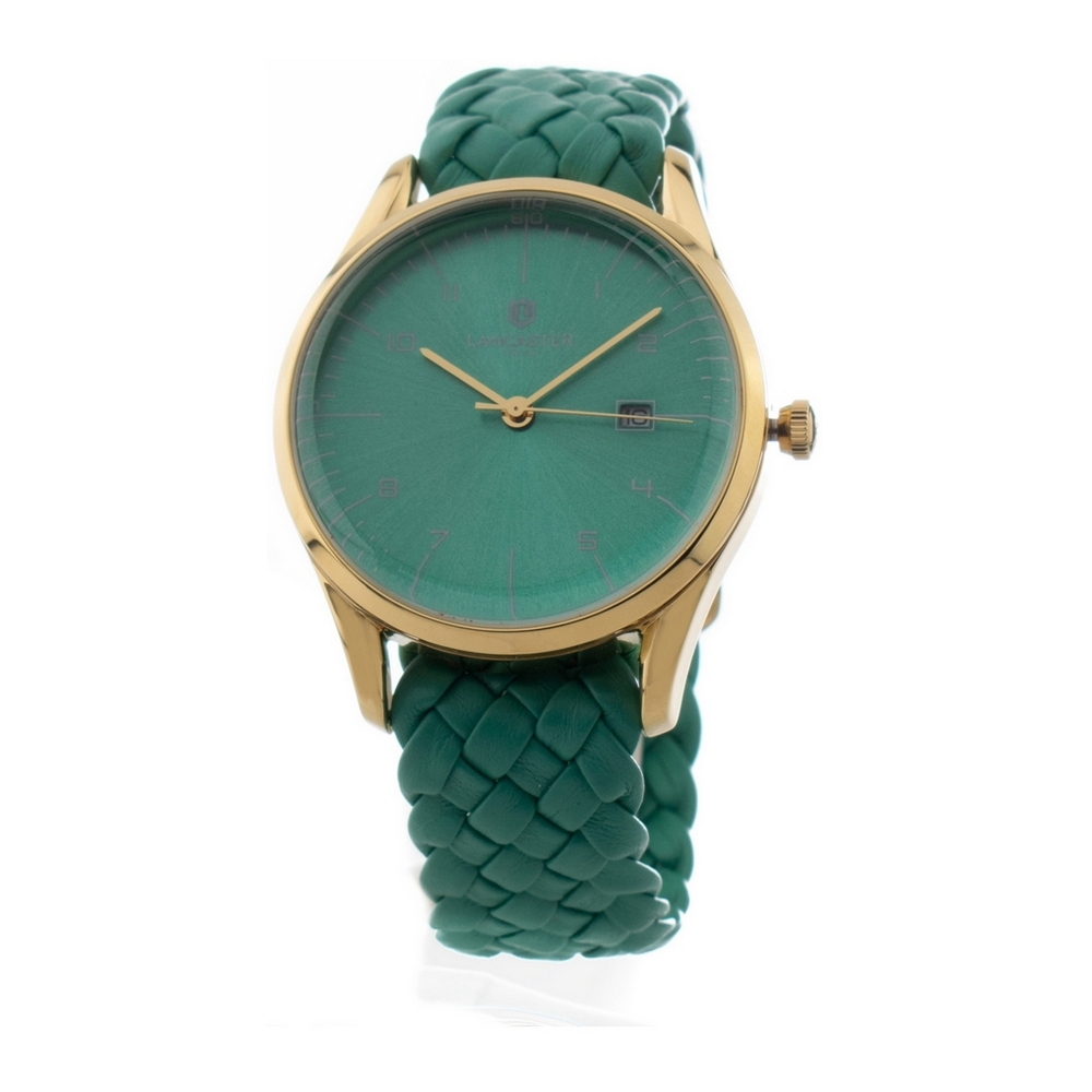 Lancaster Italia Ρολόι Μπαταρίας με Δερμάτινο Λουράκι σε Τιρκουάζ χρώμα ...